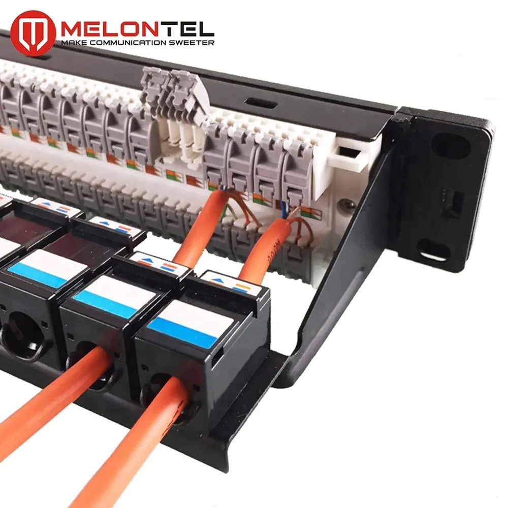 MT-4025 Factory Price 19 Inch 1U 24 Port Cat6 Cat6A Toolless Patch ...