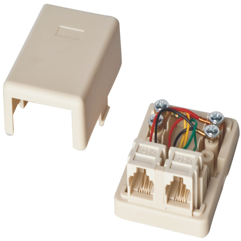 MT-5821 RJ11 Telephone Outlet Box Telephone Surface Box Single Dual ...
